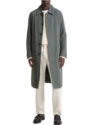 Vince Cotton-blend Single-breasted Trench Coat - Gray