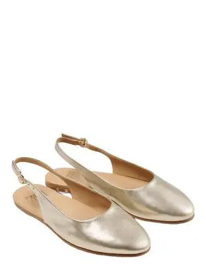 Beek Pipit Ballet Slingbacks - Metallic