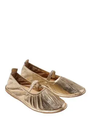 Beek Leather Ballet Flats - Gold