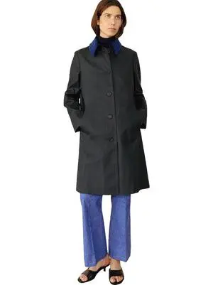 CALLAS MILANO Alaine Canvas Coat - Black