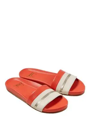 Beek Gallito Stripe Leather Slides Stripe