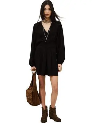 Ba&sh Alana Mini Wrap Dress - Black
