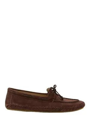 Le Monde Beryl Driver Moccasin Woven / Suede - Chocolate