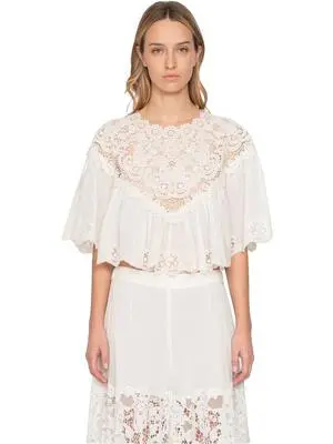 Sea Sofia Embroidered Top - White