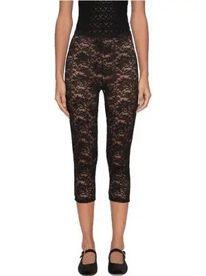Sea Lilian Lace Capri Black