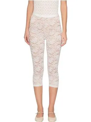 Sea Lilian Lace Capri White