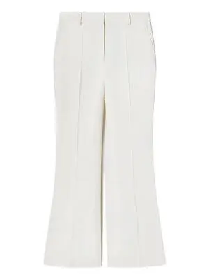 Stella McCartney High-rise Bootcut Wool Trousers - White