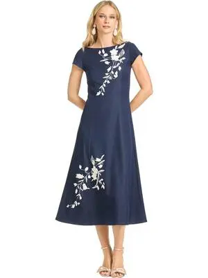 Sachin & Babi Carrie Dress With Embroidery - Denim