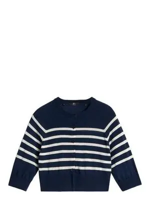 7 For All Mankind Cashmere Bubble Cardigan - Stripe