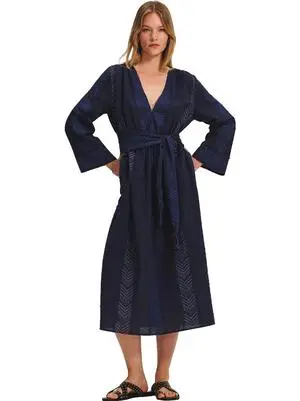 VELVET BY GRAHAM & SPENCER Eldora Cotton Jacquard Dress