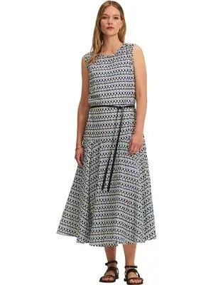 Velvet By Graham & Spencer Kaitlyn Printed Midi Dress - Natural