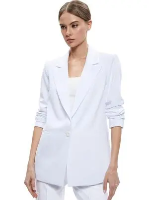 Alice + Olivia Denny Boyfriend Blazer - White