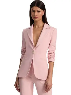 Alice + Olivia Blake Fitted Blazer - Neutral
