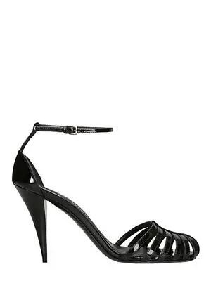 GIVENCHY Cage Leather Heeled Sandals