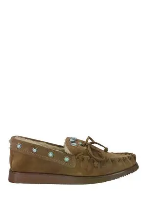FORTELA Lakota Suede Loafers - Brown