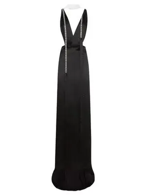 Dsquared2 Jeweled-embellishment Maxi Dress - Black