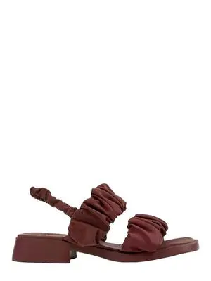 Camper Dana Ruched Sandals - Red