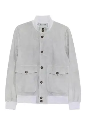 Eleventy Suede Jacket - Blue