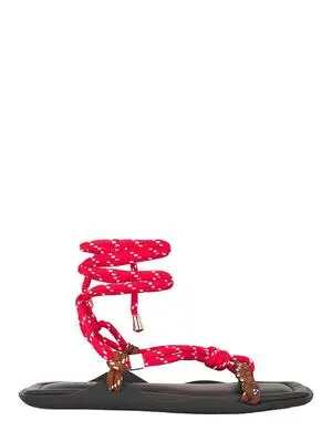 Flowze Flo Square Twin Sandal - Red & Brown