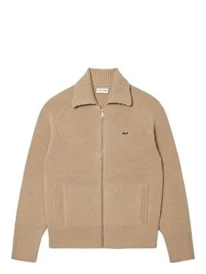 Lacoste Wool Zip Cardigan - Viennese