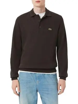 Lacoste Cotton Rib Polo Sweatshirt - Port 0