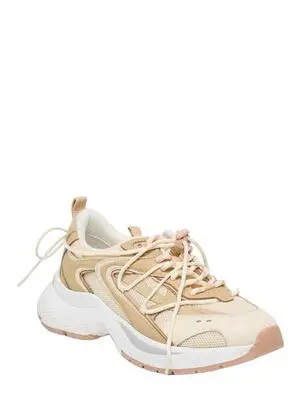 Dolce Vita Selmar Lace-up Sneakers - Off White Leather