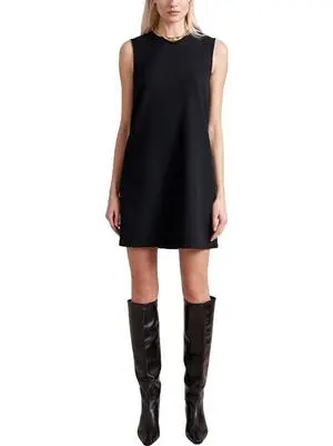 LA LIGNE Maxime Mini Shift Dress - Black