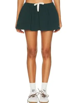 Miu Miu Drawstring Mini Skirt - Bottiglia & Blu