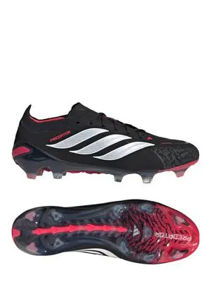 Adidas Predator Elite Firm Ground Soccer Boots - Core Black / Cloud White / Lucid Red