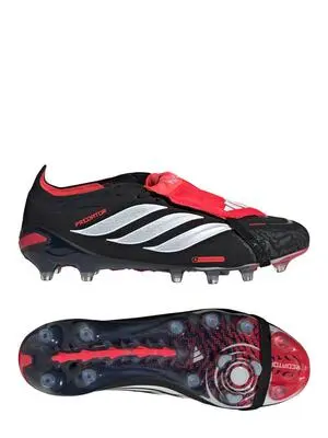 Adidas Predator Elite Fold-over Tongue Artificial Ground Soccer Boots - Core Black / Cloud White / Lucid Red