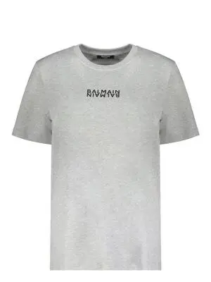 Balmain Logo T-shirt - Grey