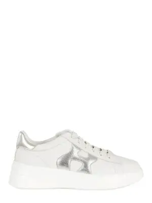 Hogan Metallic Appliqué Sneakers - Neutrals