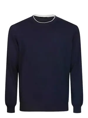 FAY Long-sleeve Crew-neck Sweater - Blue
