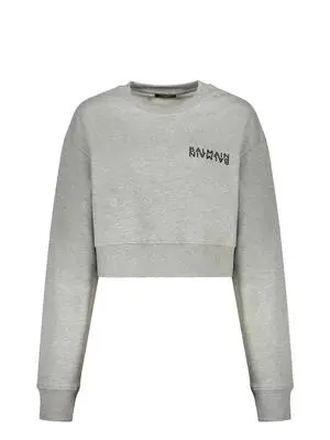 Balmain Cropped Sweatshirt - Grey