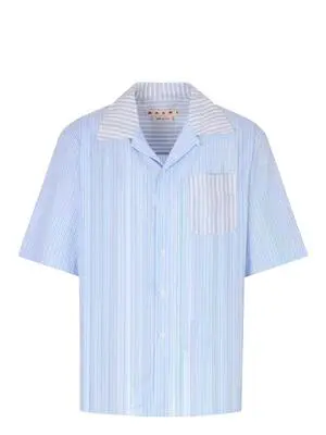 Marni Striped-pattern Shirt - Blue
