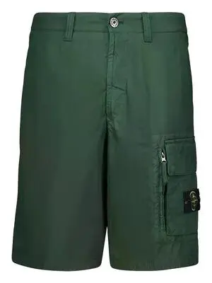 Stone Island Cargo-pocket Shorts - Green
