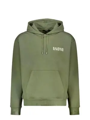 Balmain Logo Hoodie - Green