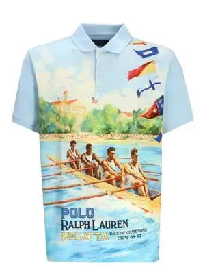 Polo Ralph Lauren Printed Short-sleeve Polo Shirt - Blue