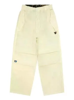 AAPE BY *A BATHING APE® Logo-appliqué Trousers - White