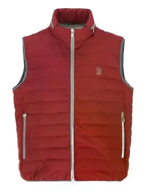 Brunello Cucinelli Quilted Gilet - Red