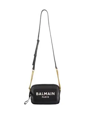 Balmain Logo Shoulder Bag - Black