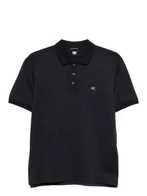 C.P. COMPANY Buttoned Polo Shirt - Blue