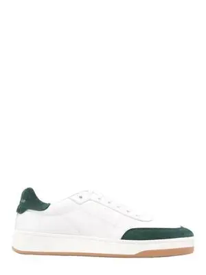 Saint Laurent Panelled Lace-up Sneakers - White
