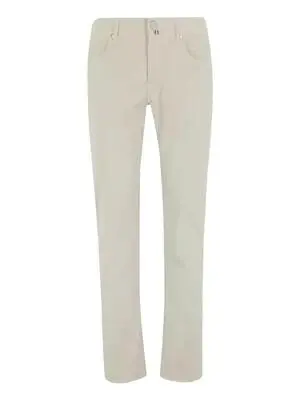 Jacob Cohen Cotton Trousers - Neutrals
