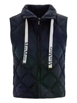 Max Mara Tregic Zip-up Gilet - Blue