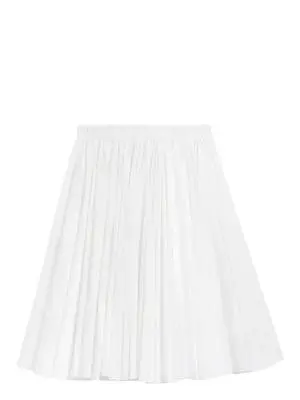 Ami Corolla A-line Midi Skirt - White