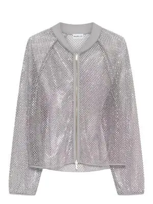 Marella Rhinestone Jacket - Grey