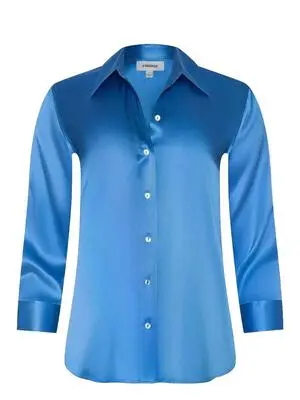 L'Agence Dani Long-sleeve Blouse - Blue