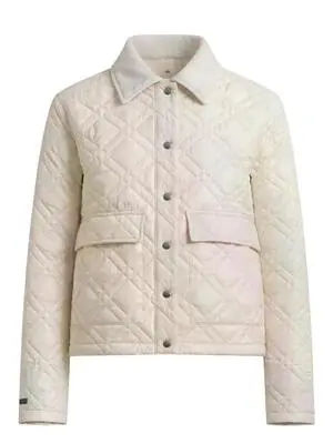 Peserico Quilted Collared Jacket - Neutrals