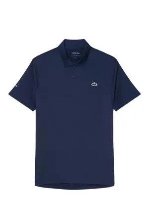 Lacoste X Novak Djokovic On Court Short Sleeve Polo Shirt - Blue